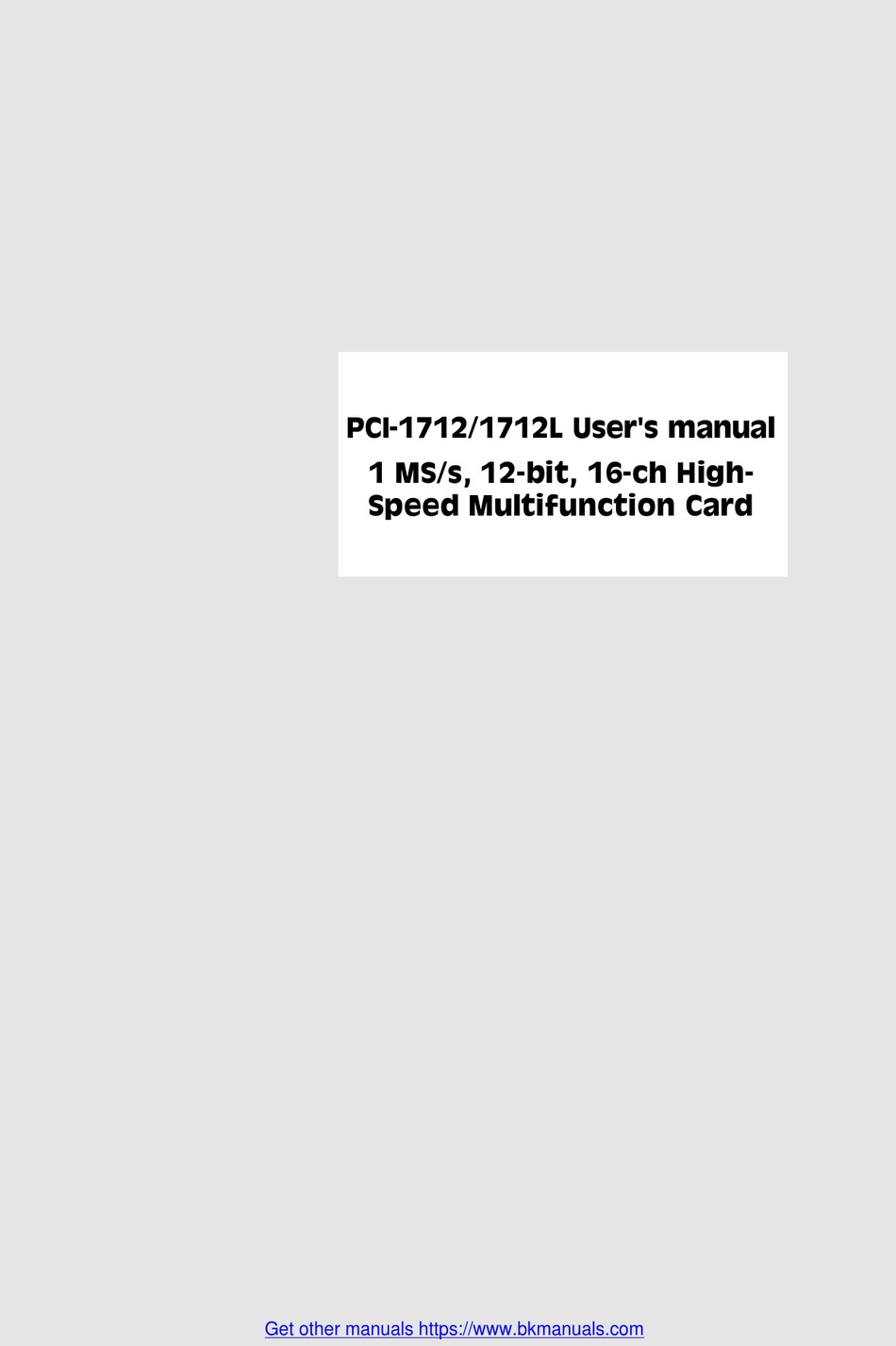 KONICA MINOLTA PCI-1712 QUICK START MANUAL Pdf Download | ManualsLib