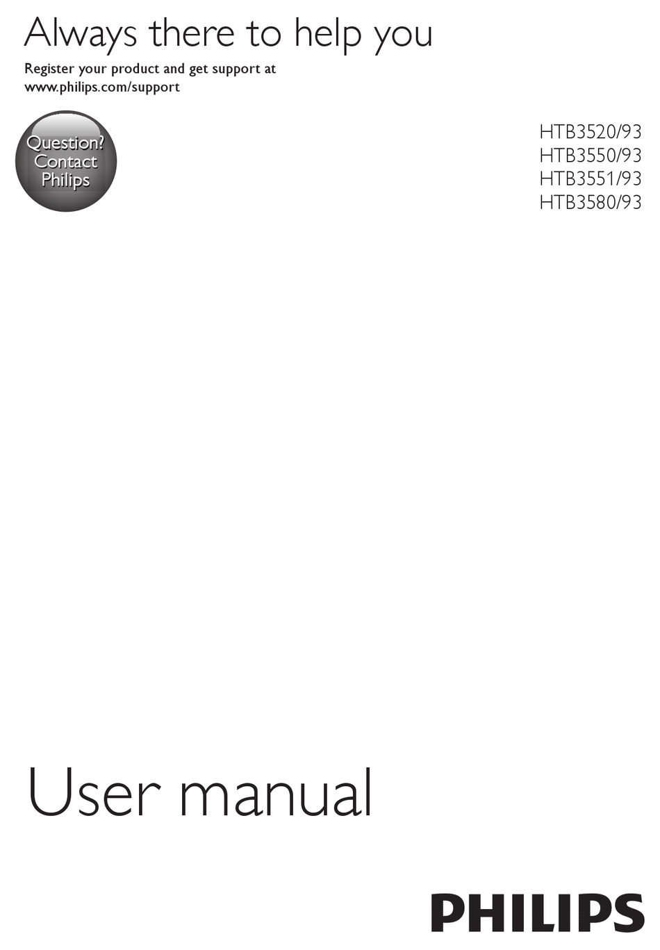 PHILIPS HTB3550/93 USER MANUAL Pdf Download | ManualsLib