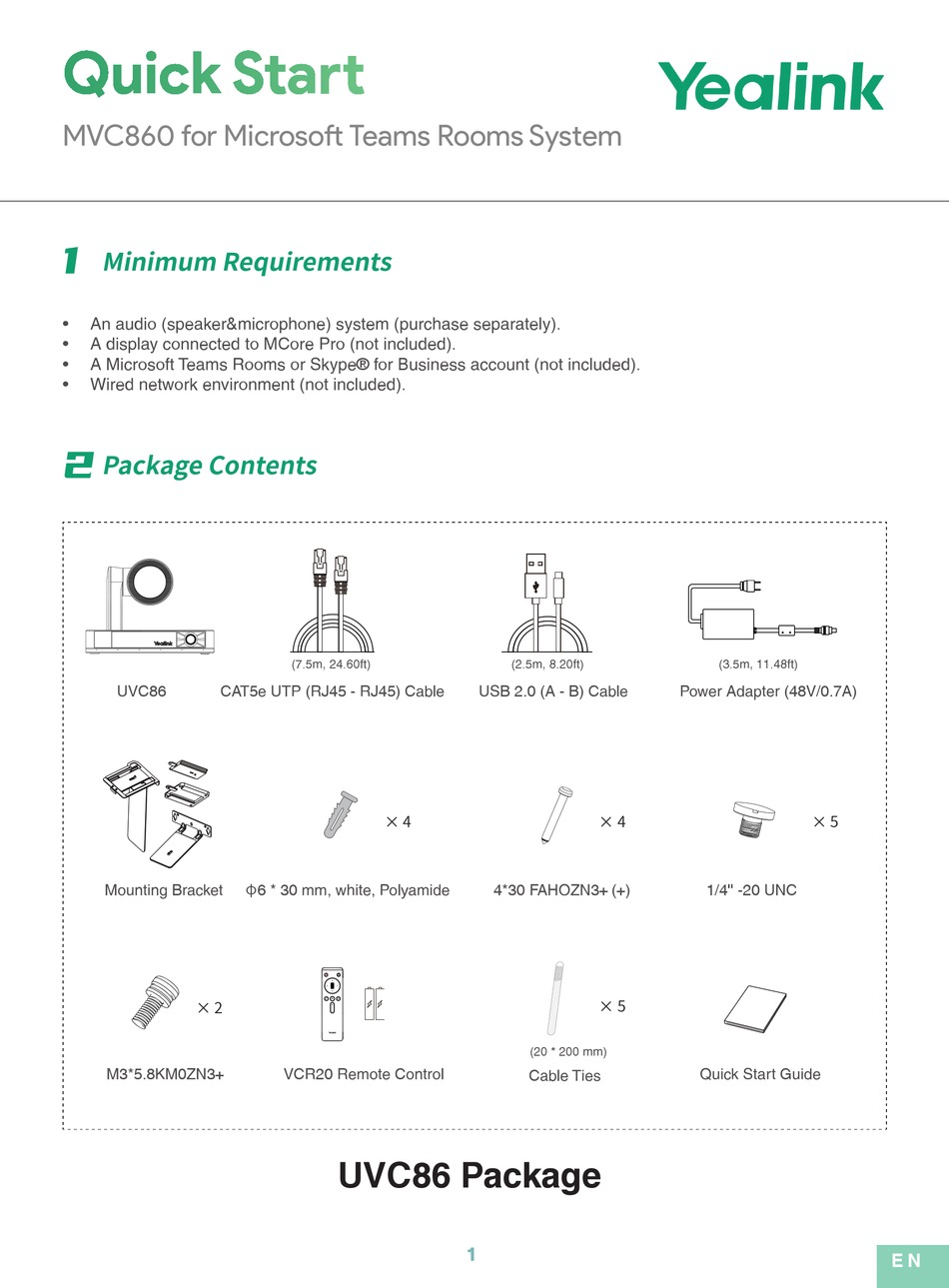 YEALINK MVC860-C5-000 QUICK START MANUAL Pdf Download | ManualsLib YEALINK MVC860-C5-000 QUICK START MANUAL Pdf Download | ManualsLib