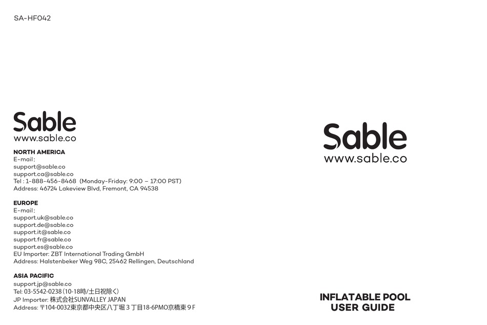 SABLE SA-HF042 USER MANUAL Pdf Download | ManualsLib