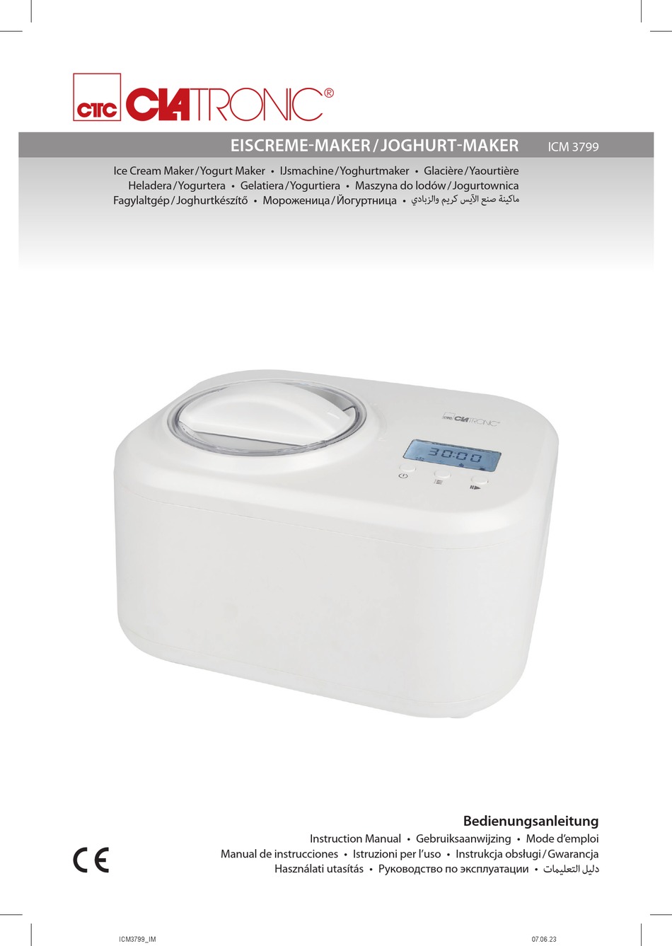 CLATRONIC ICM 3799 INSTRUCTION MANUAL Pdf Download | ManualsLib