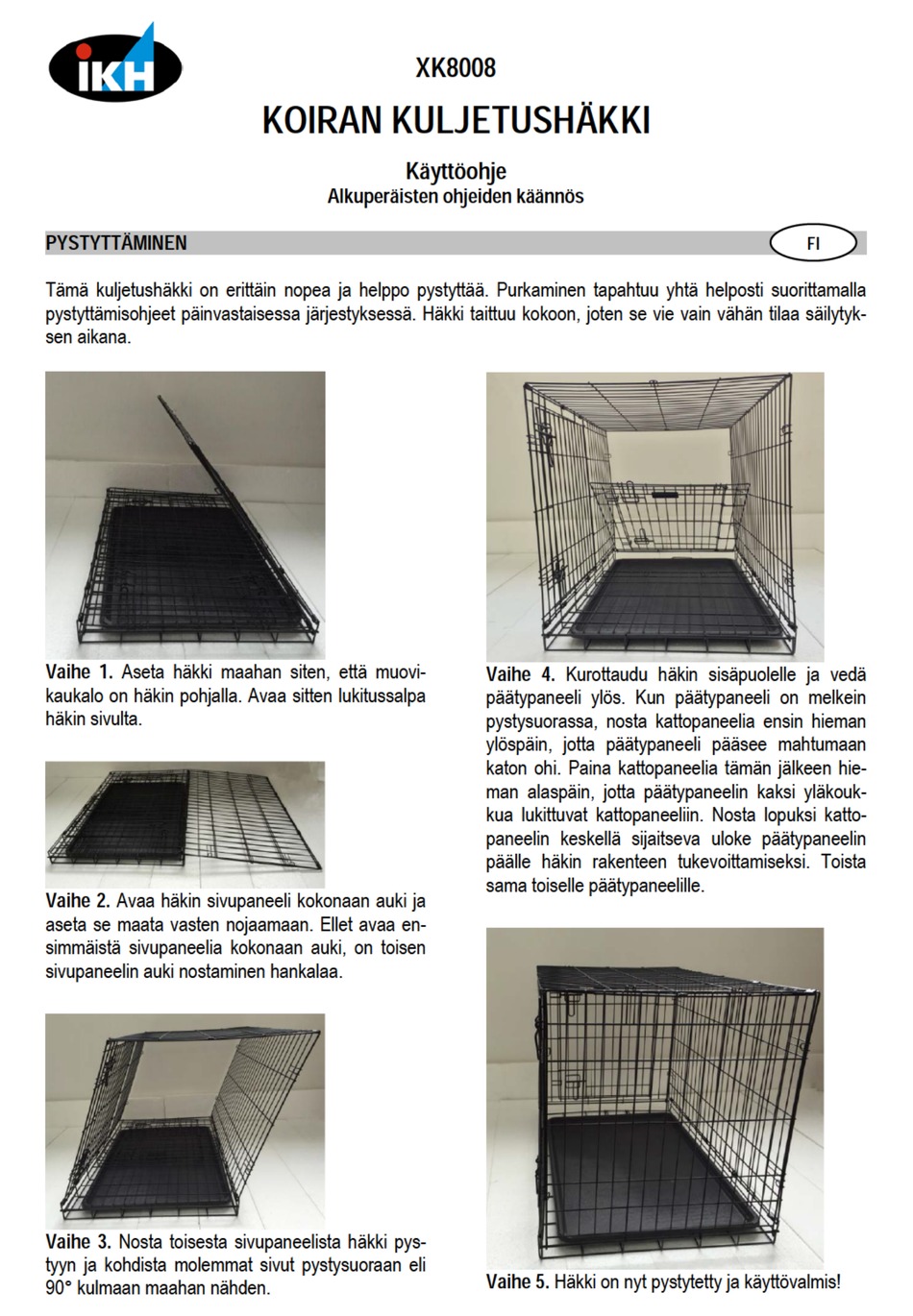 IKH XK8008 INSTRUCTION MANUAL Pdf Download | ManualsLib