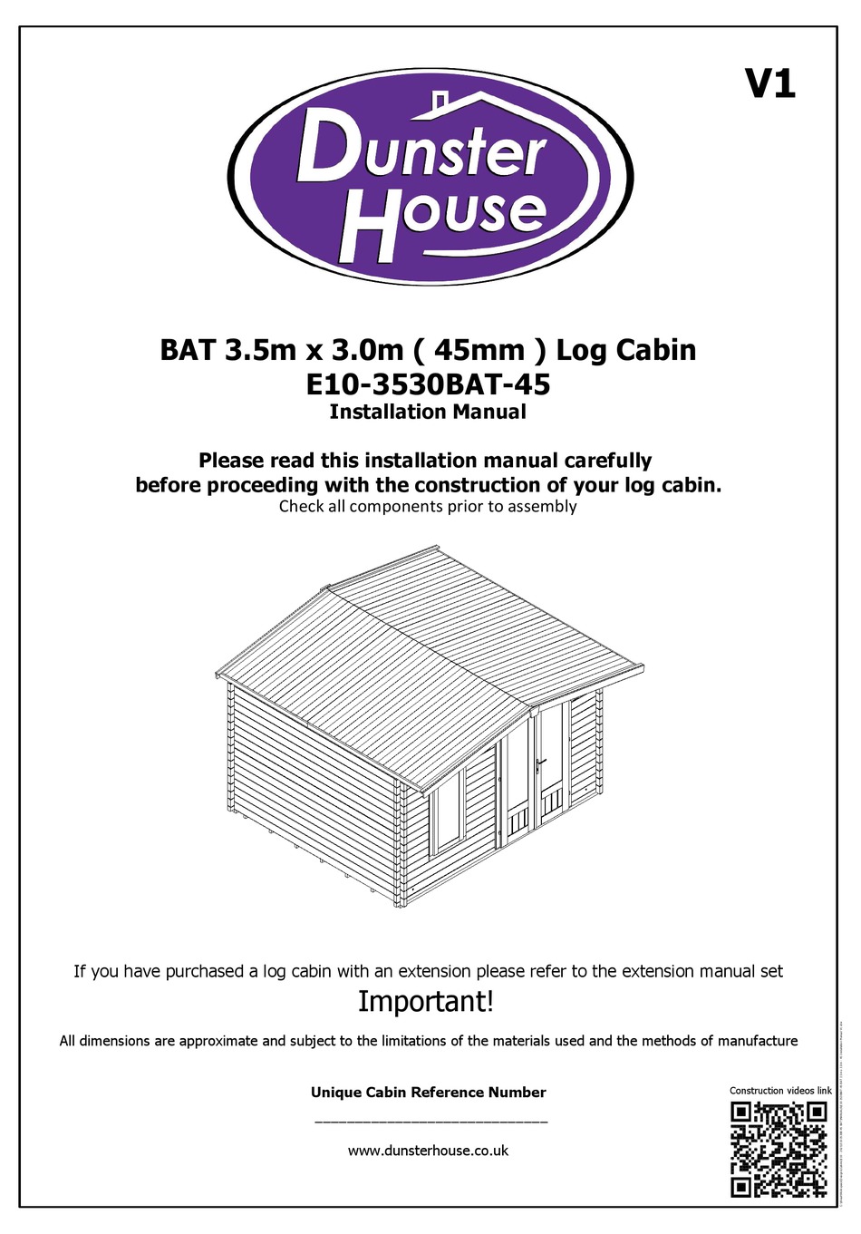 DUNSTER HOUSE BAT INSTALLATION MANUAL Pdf Download | ManualsLib DUNSTER HOUSE BAT INSTALLATION MANUAL Pdf Download | ManualsLib