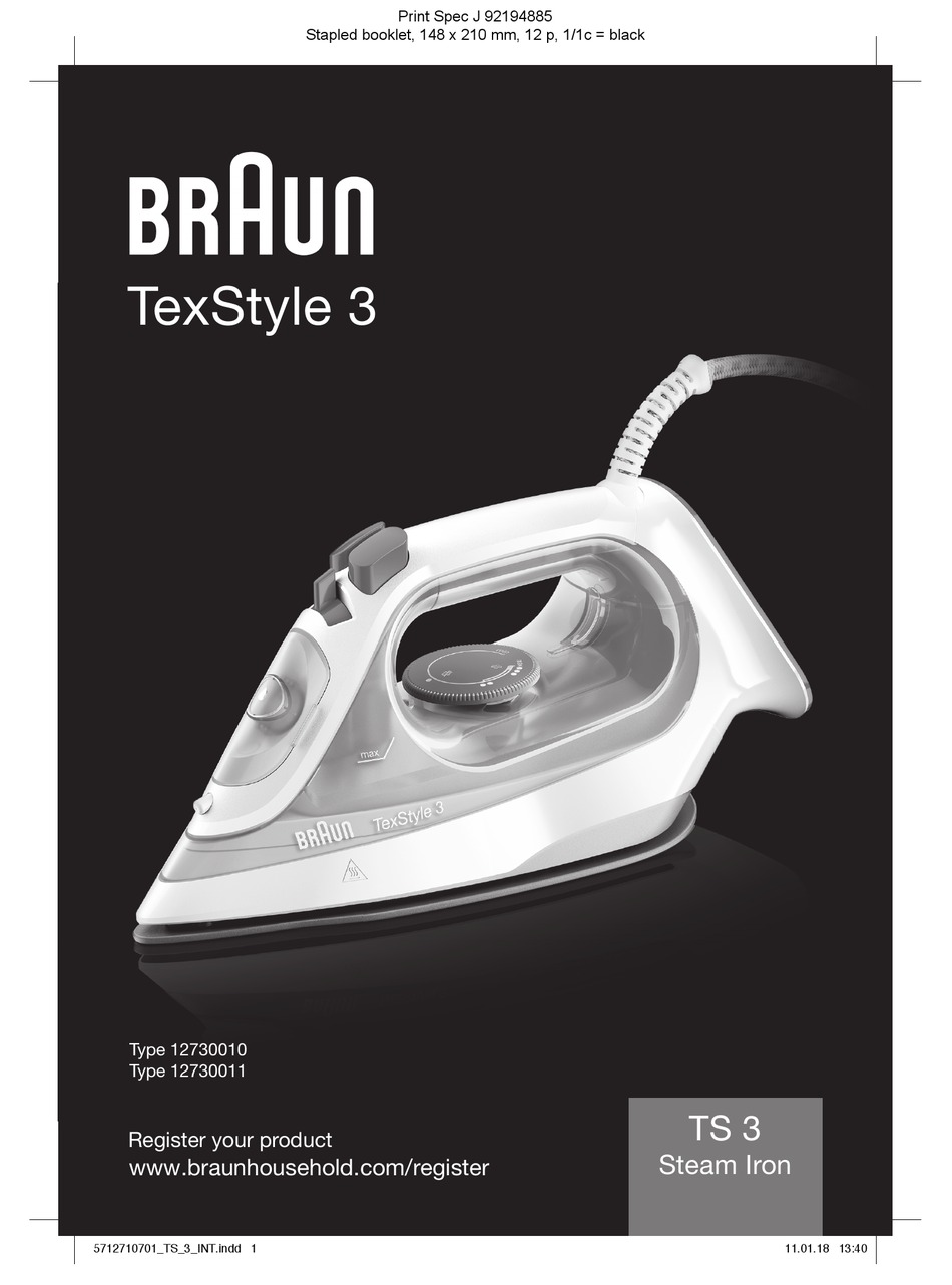 BRAUN 12730010 MANUAL Pdf Download | ManualsLib