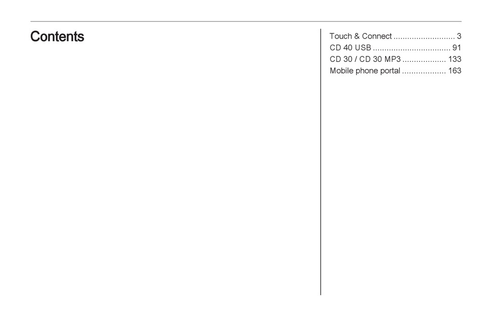 OPEL CD 40 MANUAL Pdf Download | ManualsLib