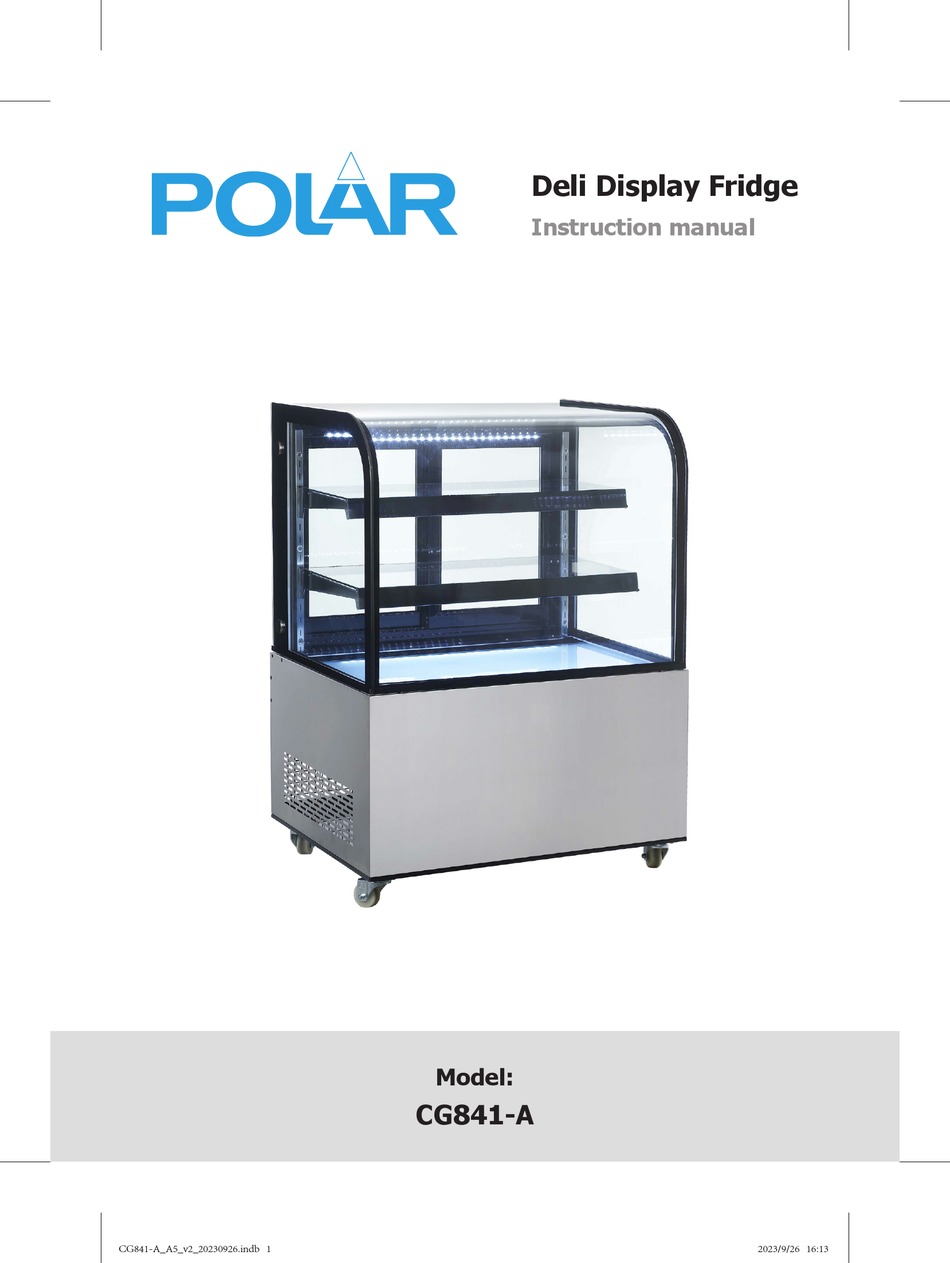 POLAR ELECTRO DELI CG841-A INSTRUCTION MANUAL Pdf Download | ManualsLib