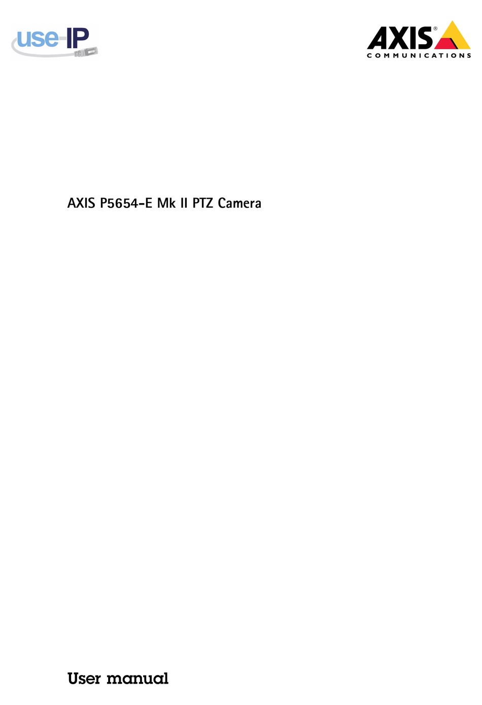 AXIS P5654-E MK II USER MANUAL Pdf Download | ManualsLib