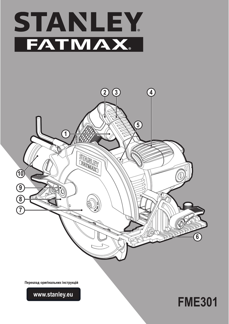 STANLEY FATMAX FME301 ORIGINAL INSTRUCTIONS MANUAL Pdf Download ...
