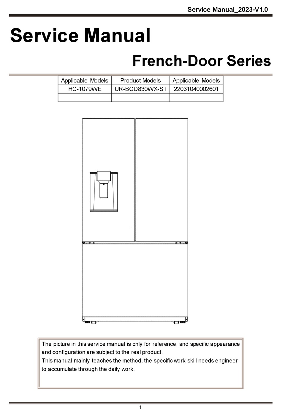 MIDEA UR-BCD830WX-ST SERVICE MANUAL Pdf Download | ManualsLib