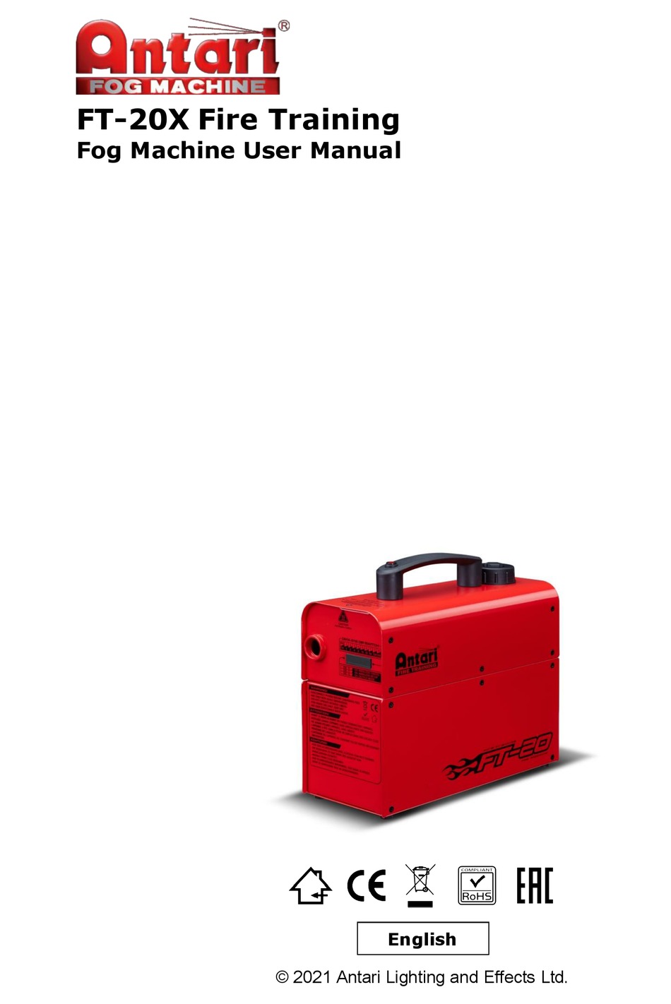 ANTARI FT-20X USER MANUAL Pdf Download | ManualsLib