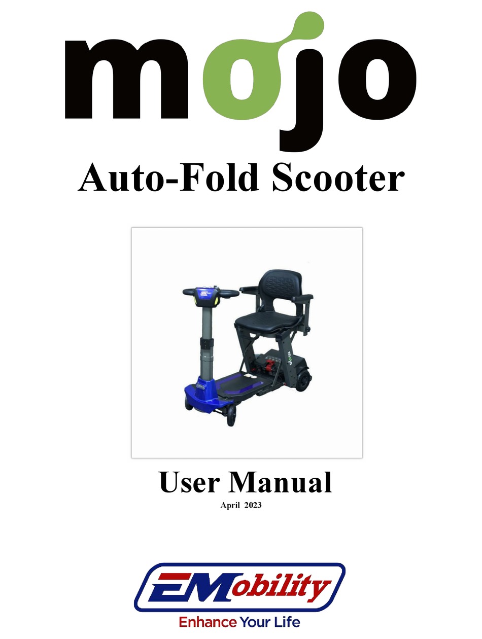 ENHANCE MOBILITY MOJO AUTO-FOLD USER MANUAL Pdf Download | ManualsLib
