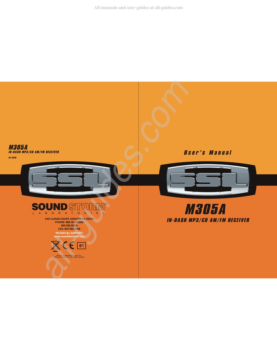 SOUND STORM M305A USER MANUAL Pdf Download | ManualsLib
