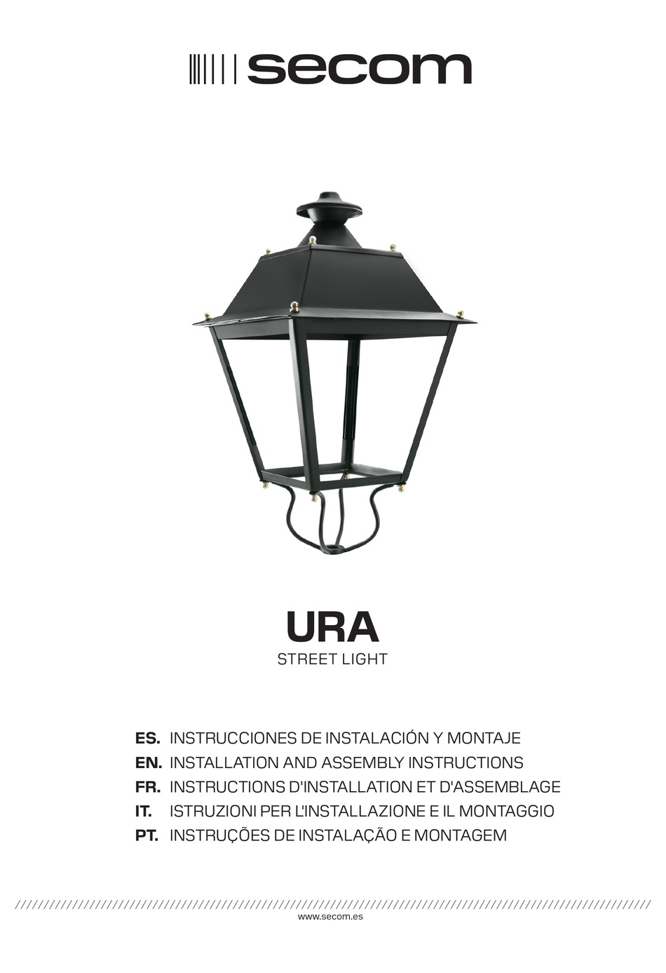 SECOM URA INSTALLATION AND ASSEMBLY INSTRUCTIONS Pdf Download | ManualsLib