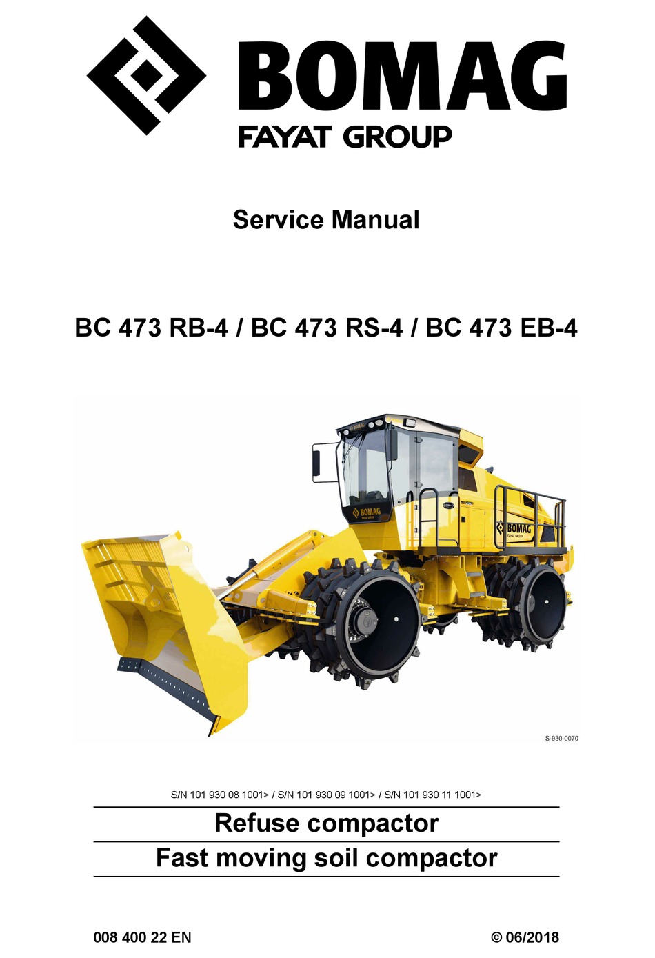 FAYAT GROUP BOMAG BC 473 RB-4 SERVICE MANUAL Pdf Download | ManualsLib