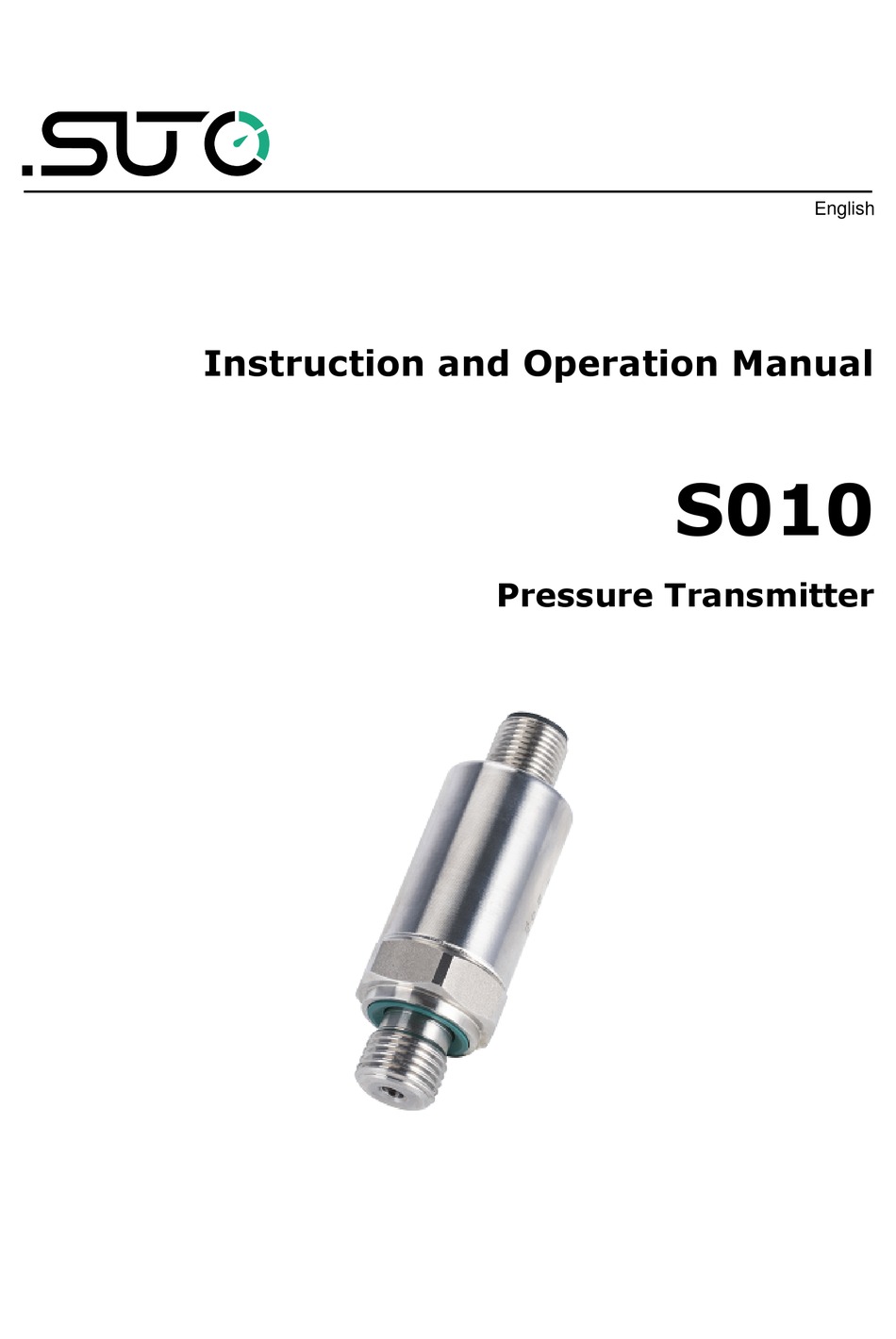 SUTO S010 INSTRUCTION AND OPERATION MANUAL Pdf Download | ManualsLib