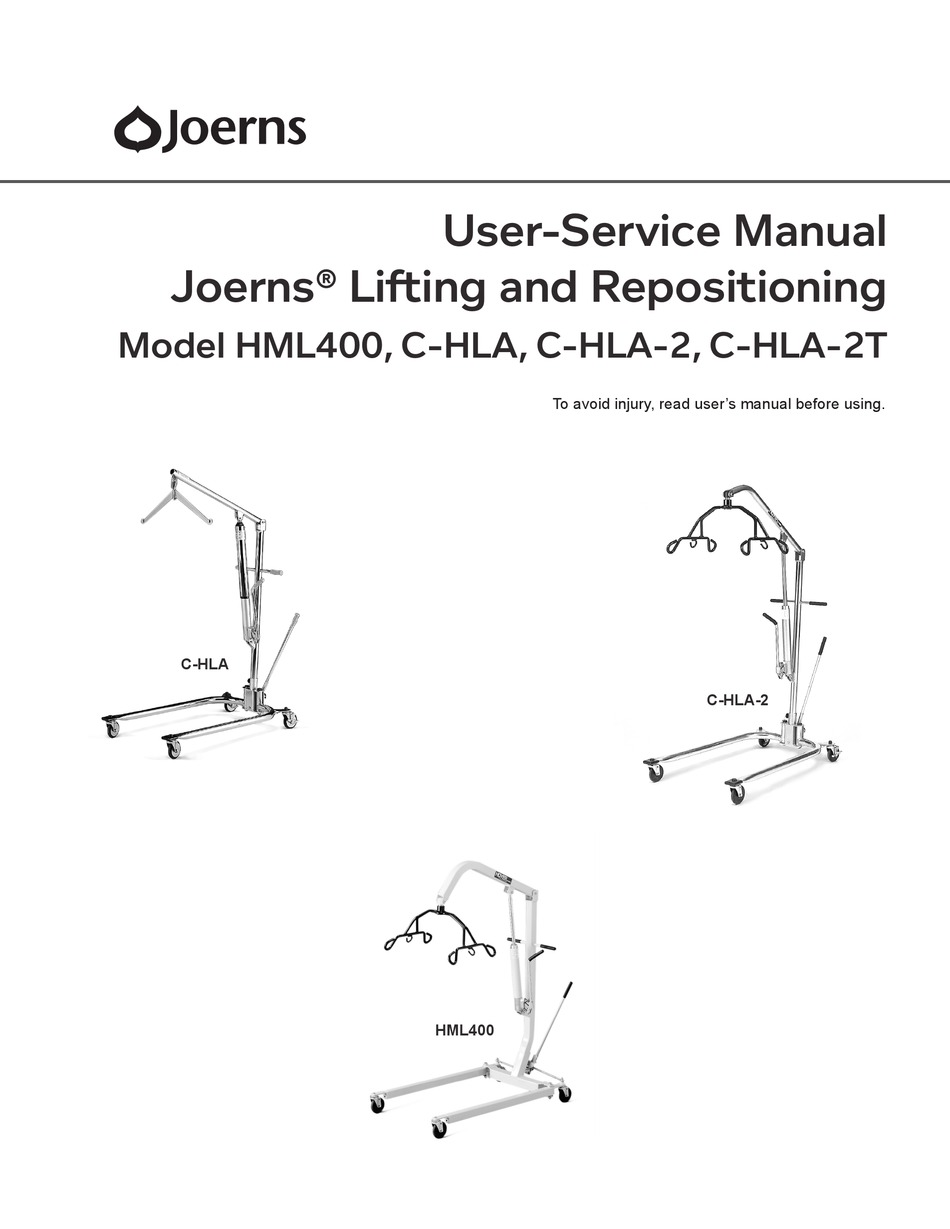 JOERNS HML400 USER & SERVICE MANUAL Pdf Download | ManualsLib