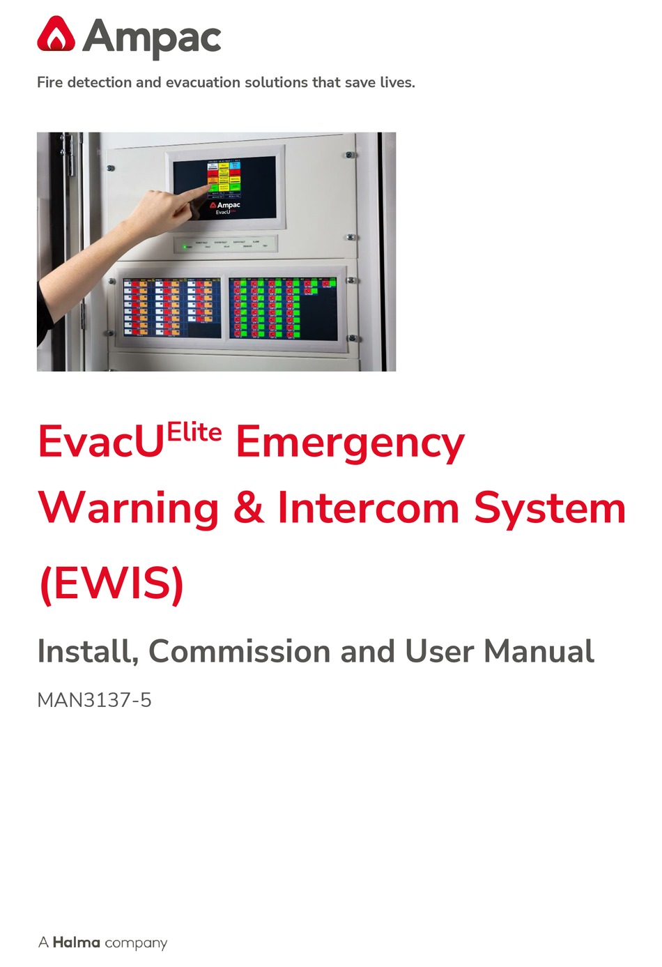 HALMA AMPAC EVACUELITE INSTALLATION, COMMISSIONING AND USER MANUAL Pdf ...