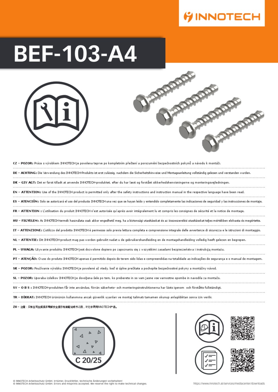 INNOTECH BEF-103-A4 MANUAL Pdf Download | ManualsLib