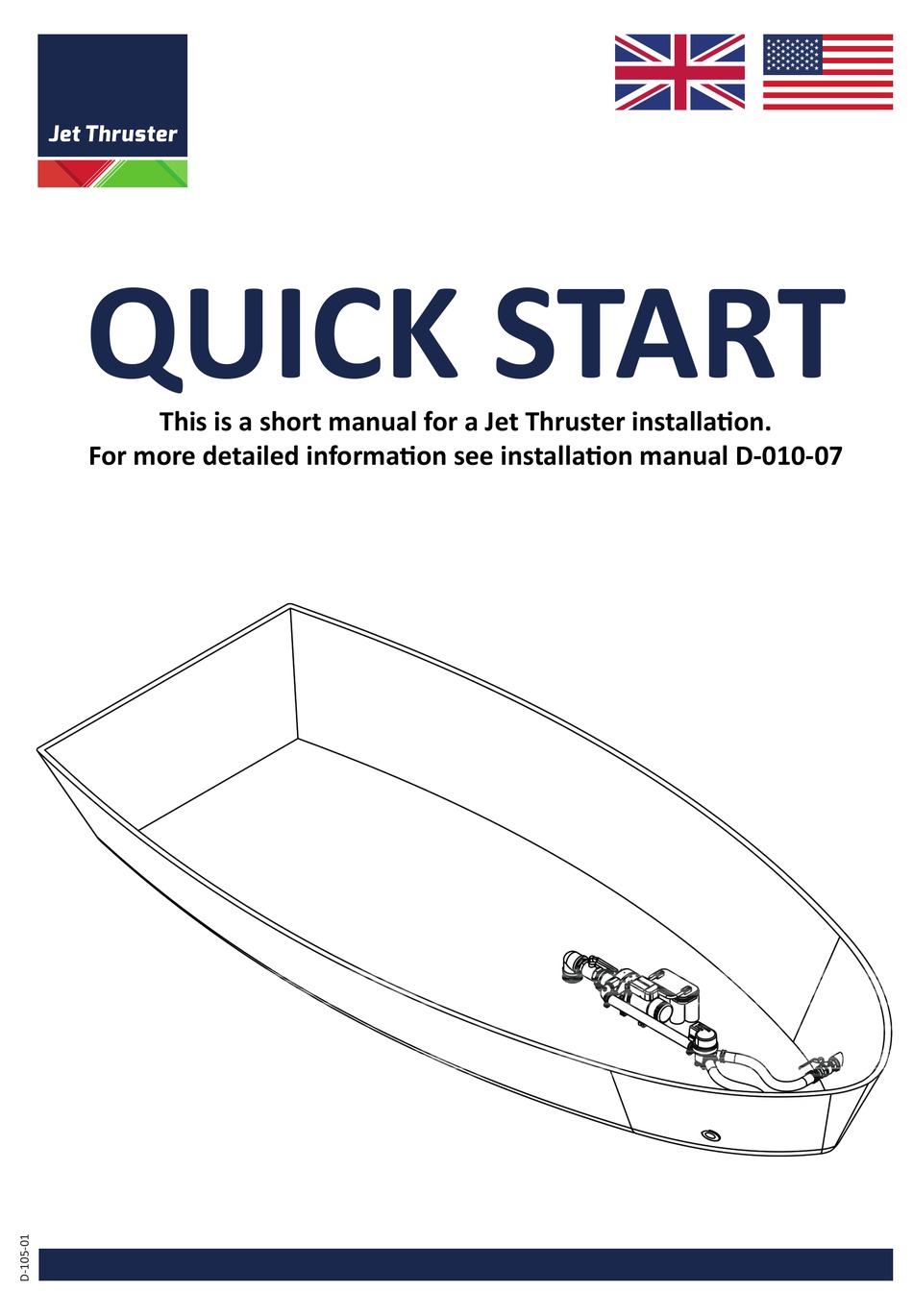 JET THRUSTER JT-30 QUICK START MANUAL Pdf Download | ManualsLib