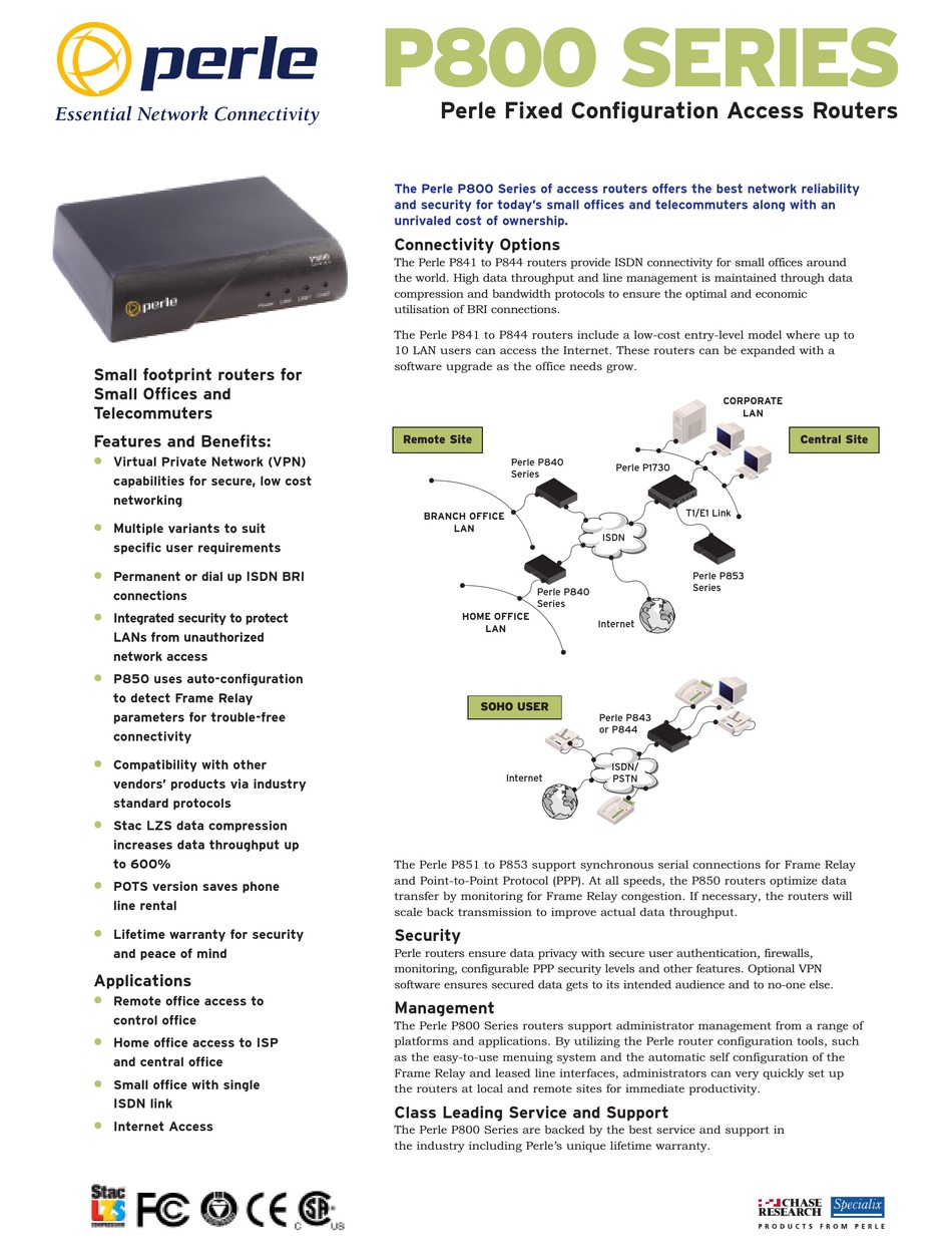 PERLE P841 SPECIFICATIONS Pdf Download | ManualsLib