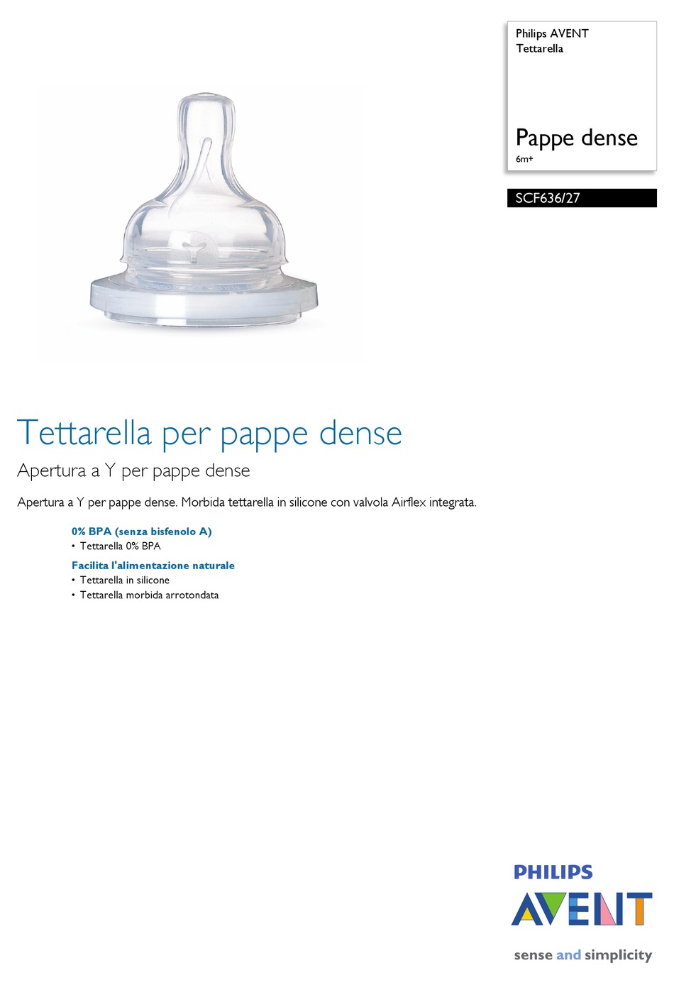 PHILIPS AVENT 37504-11-16 SPECIFICHE Pdf Download | ManualsLib