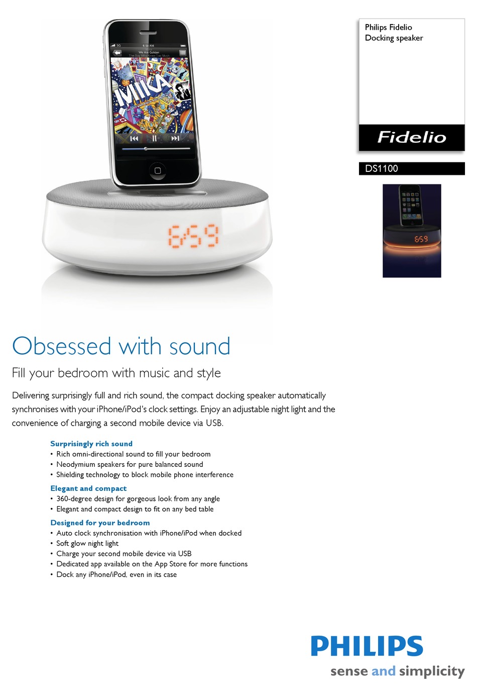 PHILIPS DS1100 SPECIFICATIONS Pdf Download | ManualsLib