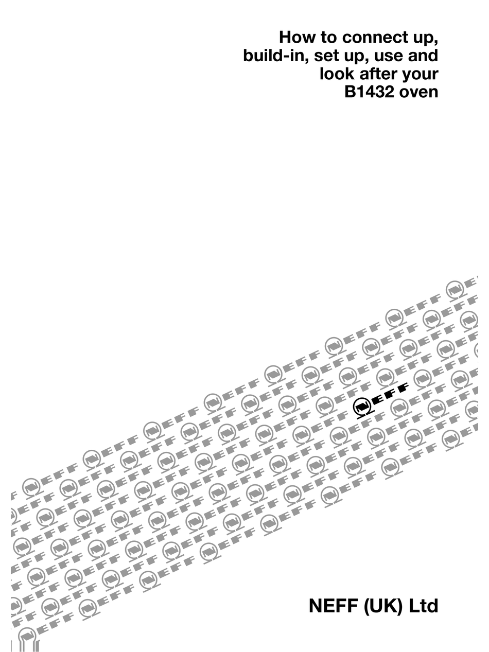 NEFF B1432A2GB HOW TO CONNECT Pdf Download | ManualsLib