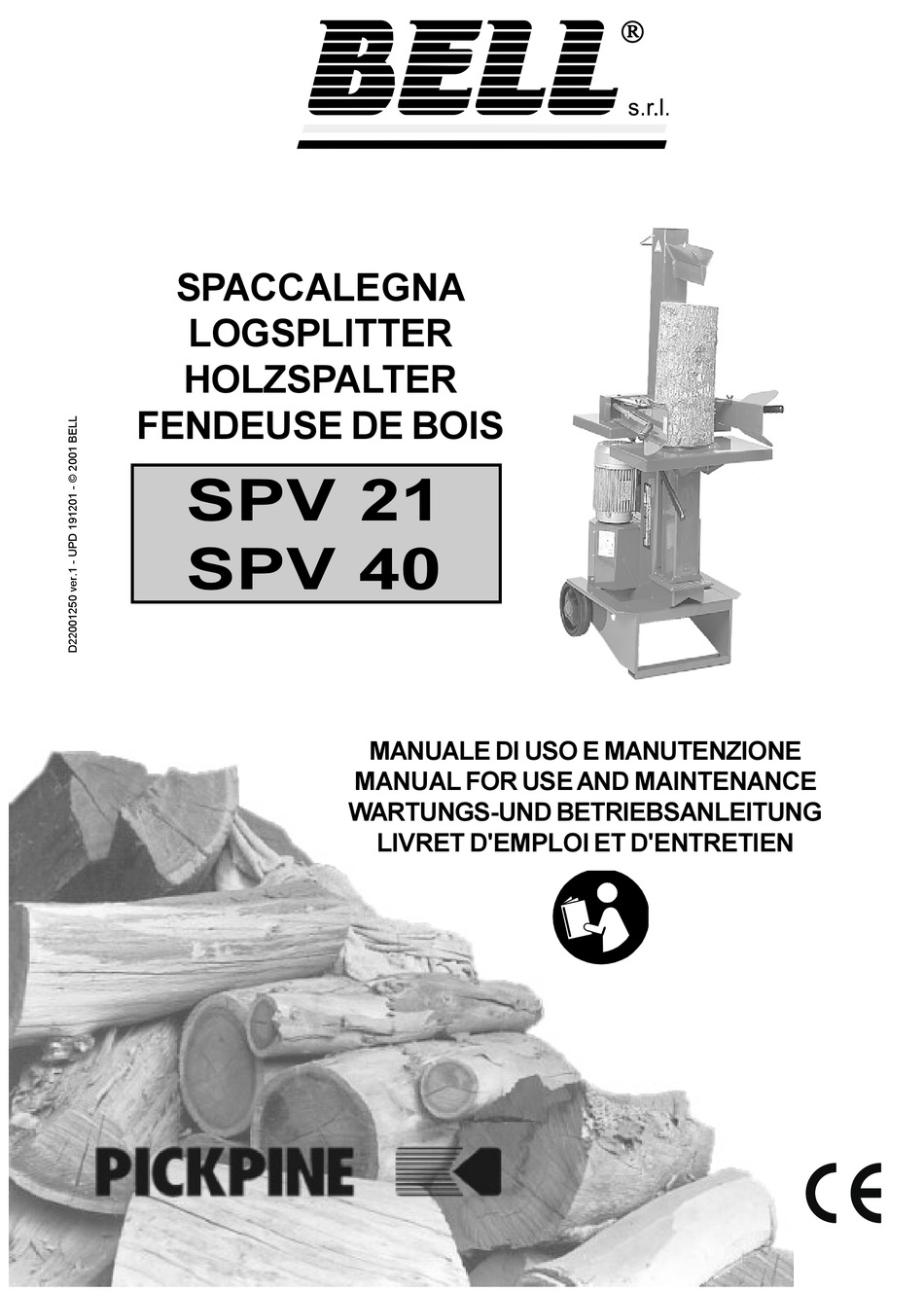 BELL PICKPINE SPV 21 USER AND MAINTENANCE MANUAL Pdf Download ManualsLib