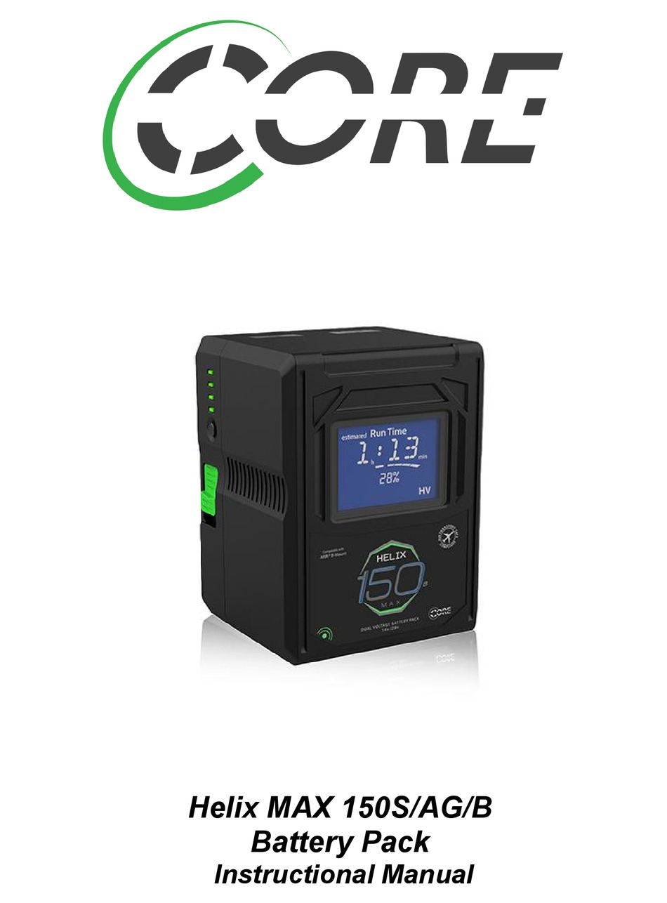 CORE HELIX MAX 150S INSTRUCTIONAL MANUAL Pdf Download | ManualsLib