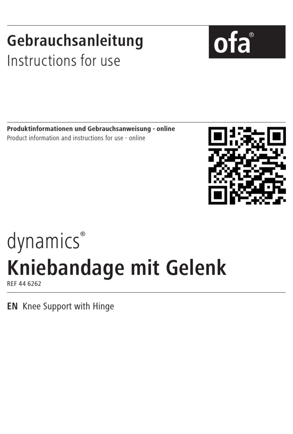 OFA DYNAMICS 44 6262 PRODUCT INFORMATION Pdf Download | ManualsLib