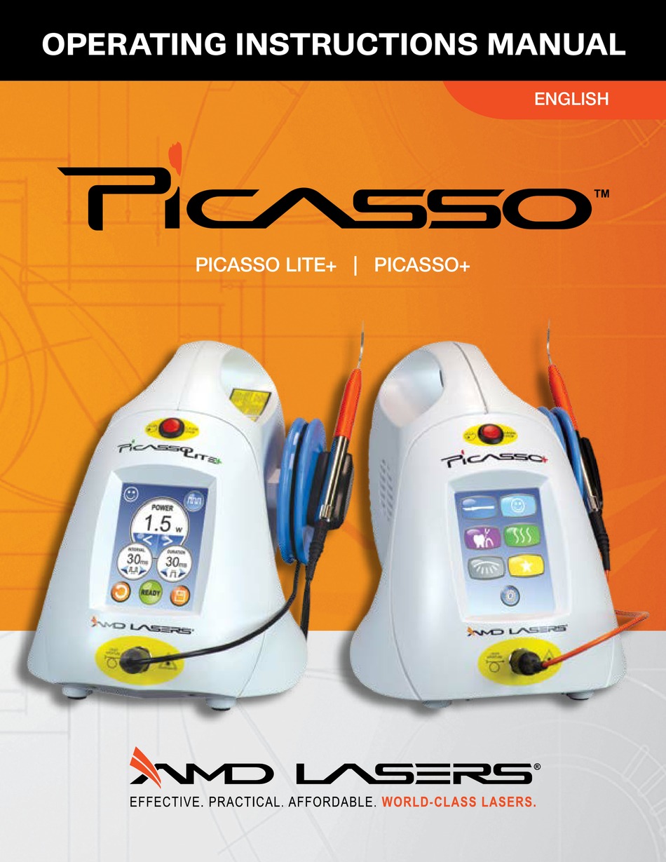 AMD LASERS PICASSO OPERATING INSTRUCTIONS MANUAL Pdf Download | ManualsLib
