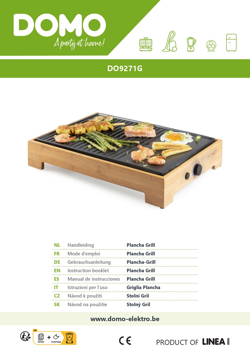 LINEA 2000 DOMO DO9271G INSTRUCTION BOOKLET Pdf Download | ManualsLib
