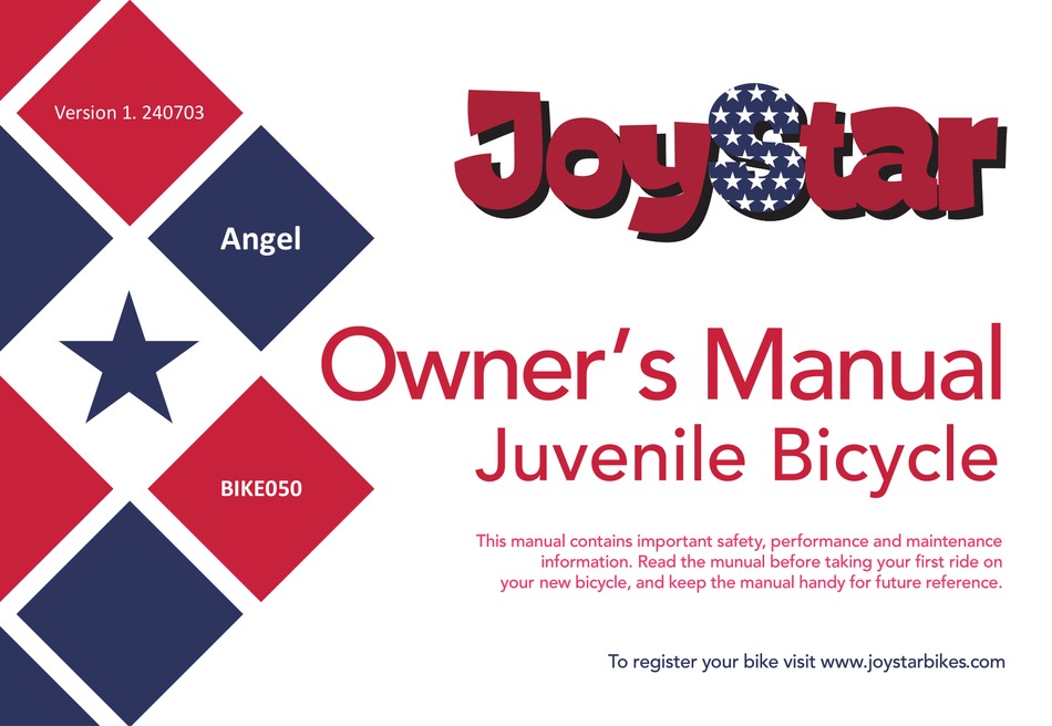 JOYSTAR ANGEL OWNER'S MANUAL Pdf Download | ManualsLib