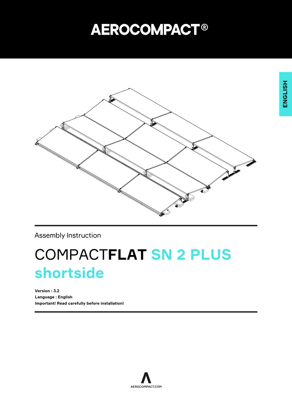 AEROCOMPACT COMPACTFLAT SN 2 PLUS SHORTSIDE ASSEMBLY INSTRUCTION MANUAL ...