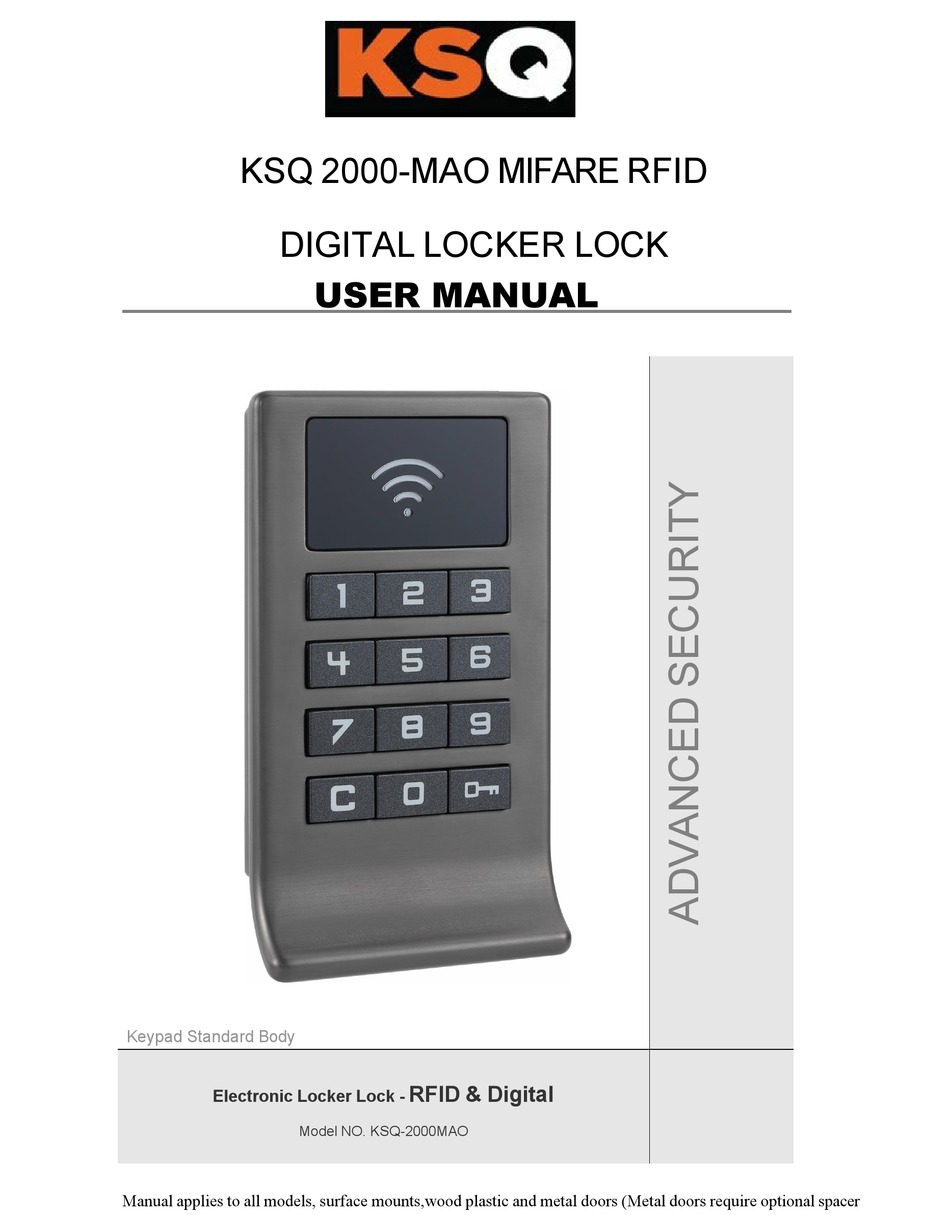 KSQ 2000-MAO USER MANUAL Pdf Download | ManualsLib