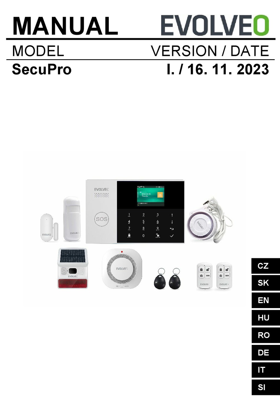 EVOLVEO SECUPRO MANUAL Pdf Download | ManualsLib