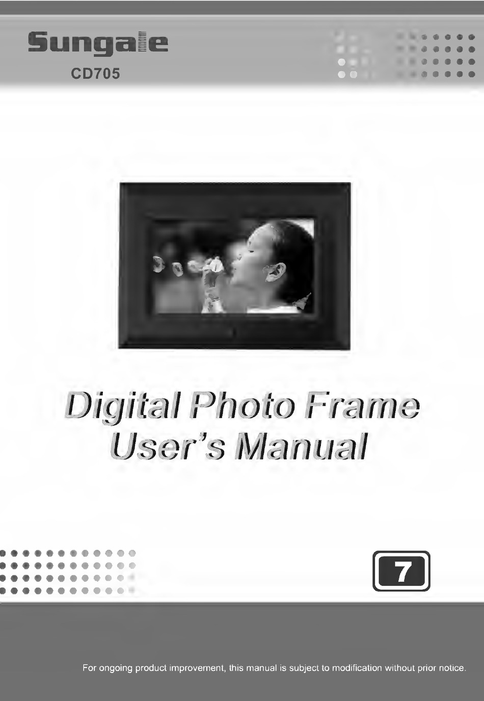 SUNGALE CD705 USER MANUAL Pdf Download | ManualsLib