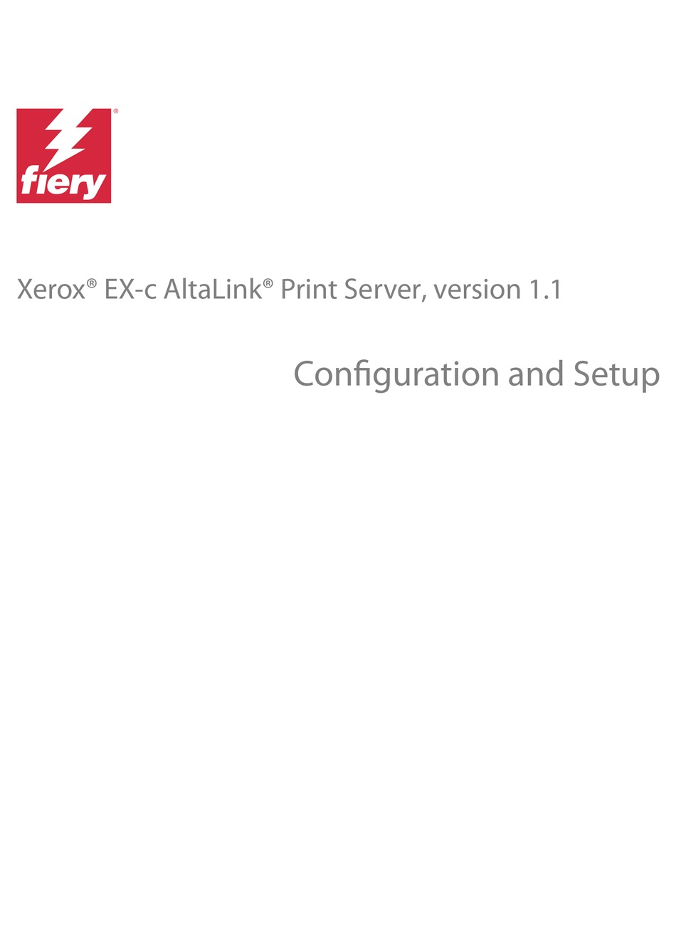 FIERY XEROX EX-C ALTALINK CONFIGURATION AND SETUP Pdf Download | ManualsLib