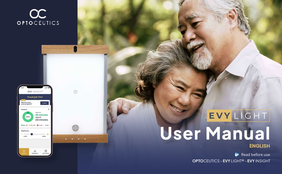 OPTOCEUTICS EVY LIGHT USER MANUAL Pdf Download | ManualsLib