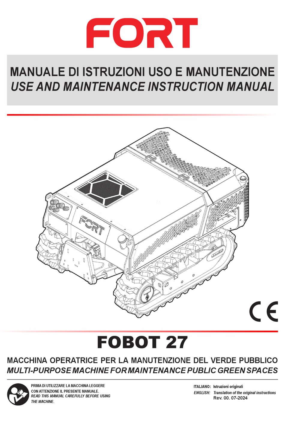 FORT FOBOT 27 USE AND MAINTENANCE INSTRUCTION MANUAL Pdf Download ...