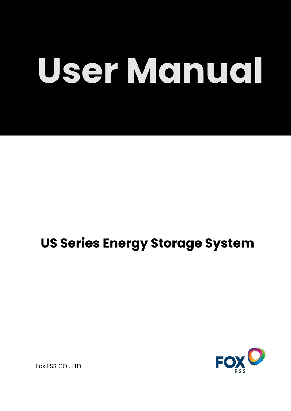 FOX ESS US SERIES USER MANUAL Pdf Download | ManualsLib