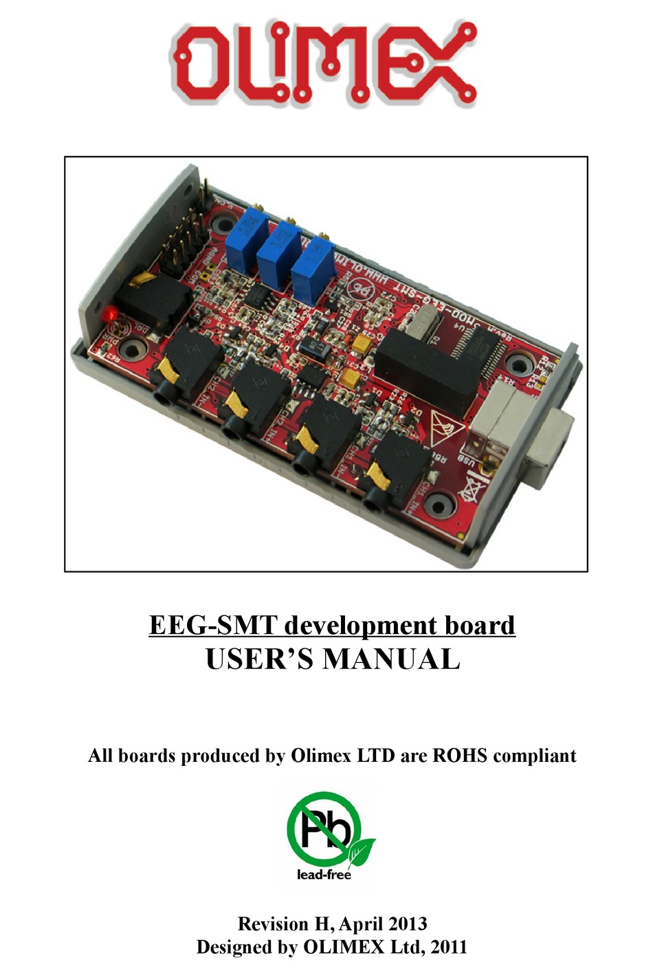 OLIMEX EEG-SMT USER MANUAL Pdf Download | ManualsLib