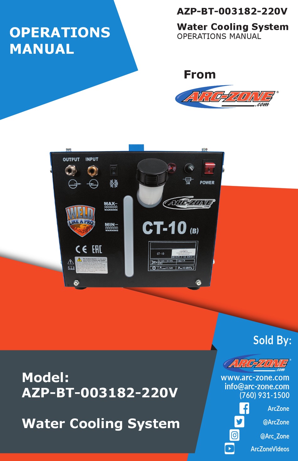 ARC-ZONE AZP-BT-003182-220V OPERATION MANUAL Pdf Download | ManualsLib