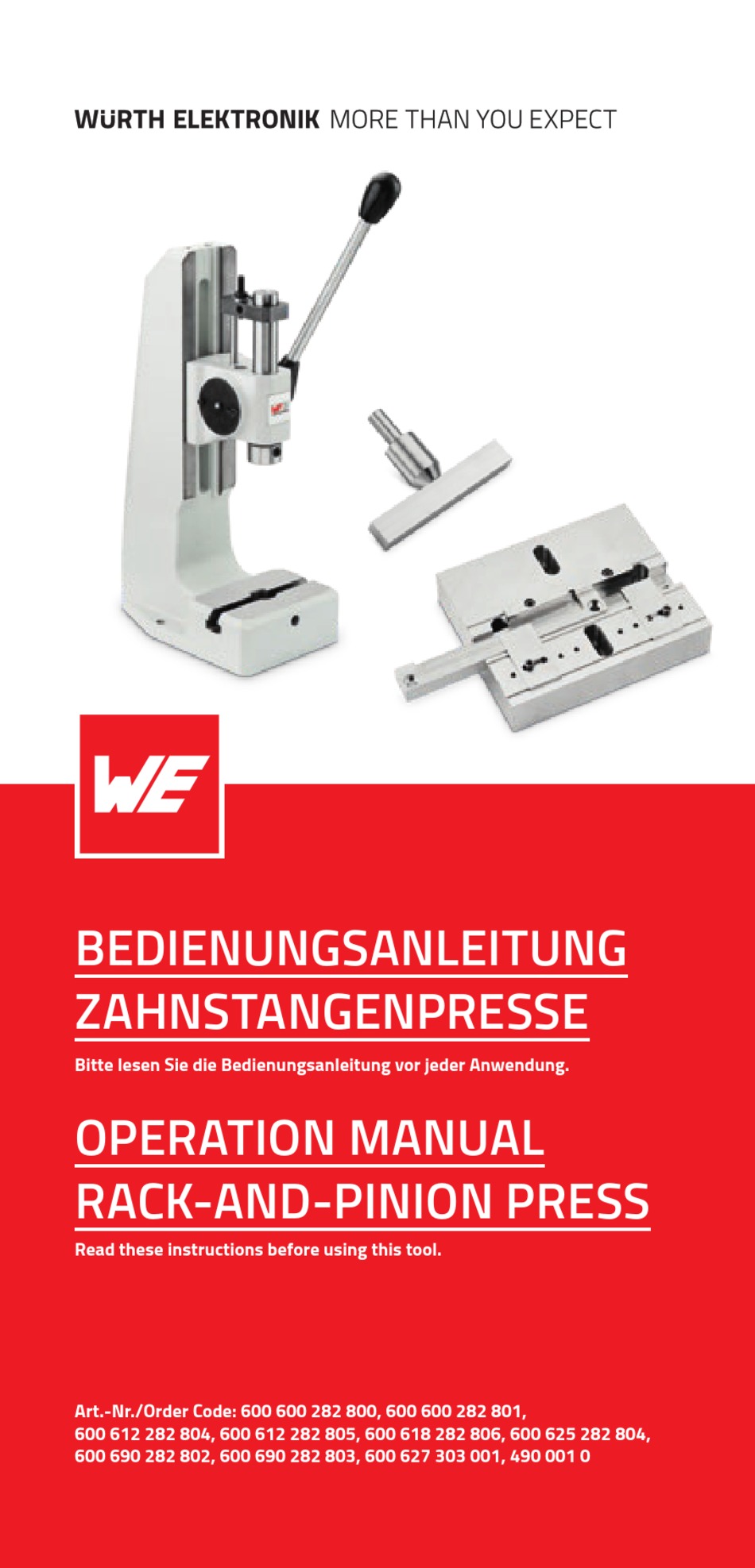 WURTH ELEKTRONIK 600 600 282 800 OPERATION MANUAL Pdf Download | ManualsLib