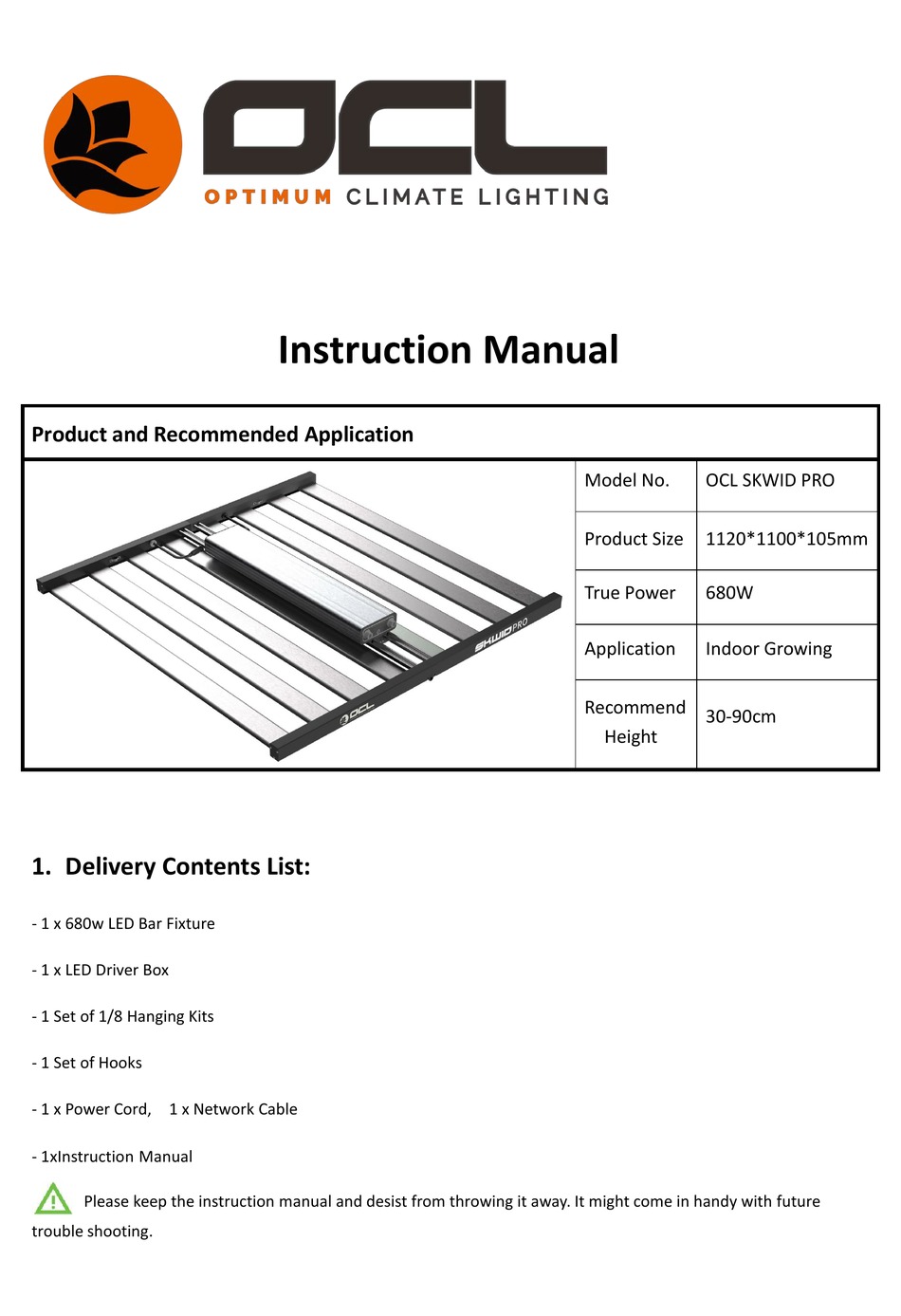 OCL SKWID PRO INSTRUCTION MANUAL Pdf Download | ManualsLib