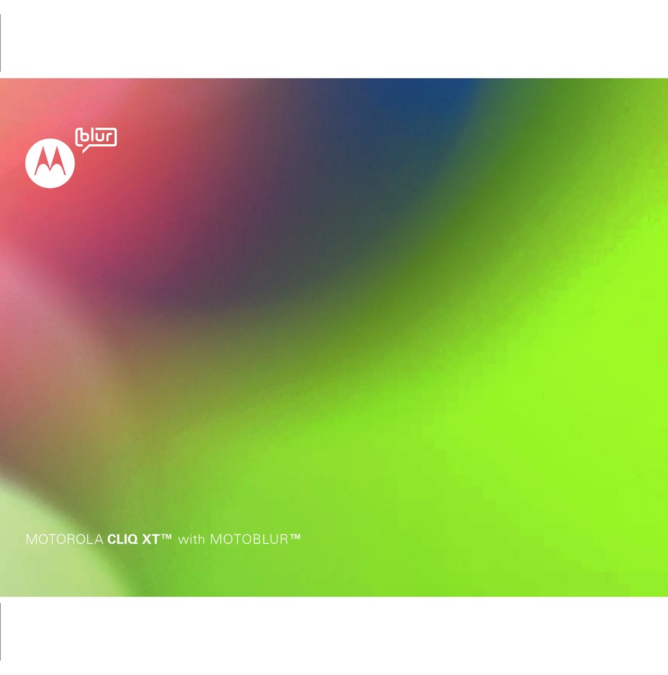 MOTOROLA CLIQ XT MANUAL Pdf Download | ManualsLib MOTOROLA CLIQ XT MANUAL Pdf Download | ManualsLib