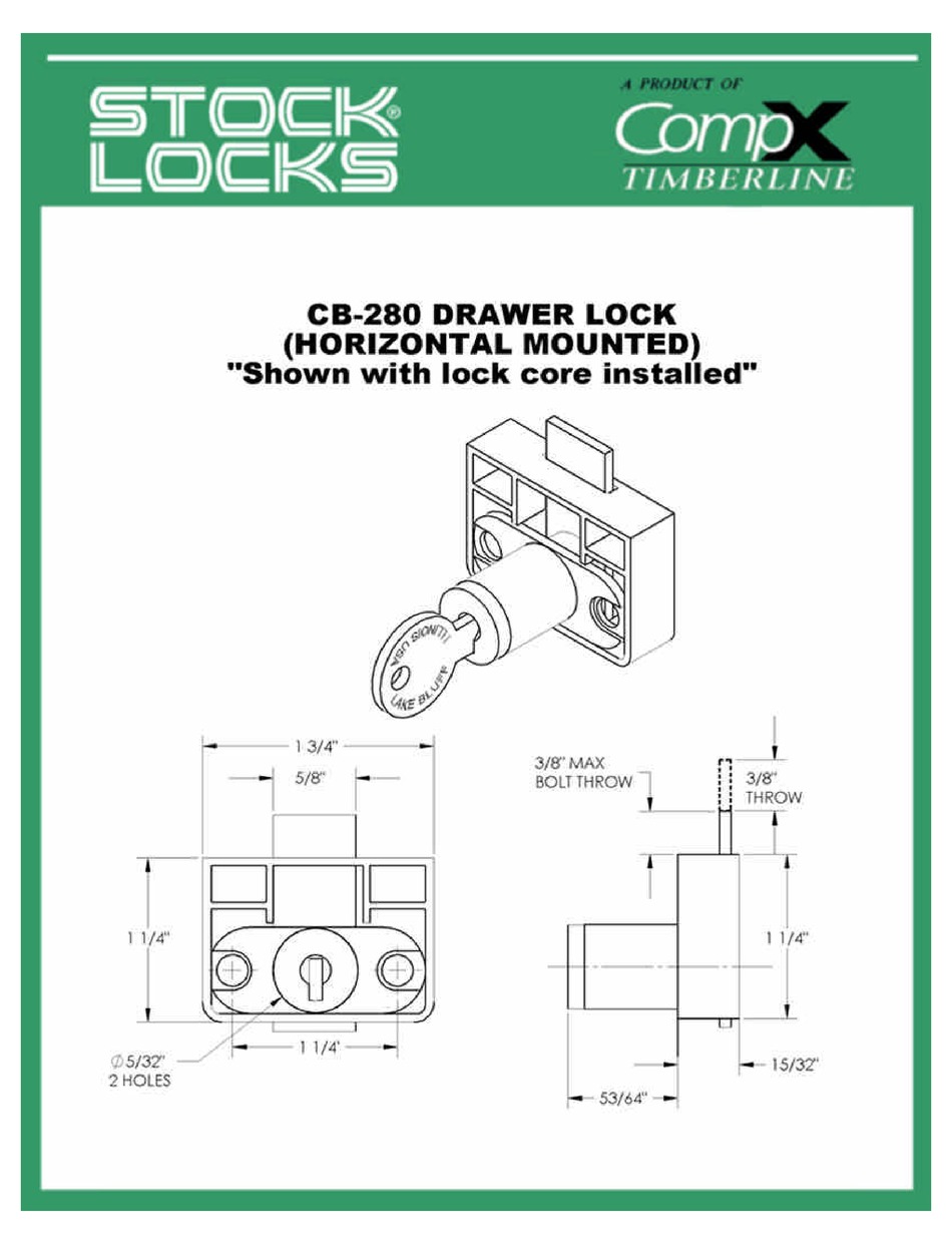 COMPX TIMBERLINE CB-280 INSTRUCTION SHEET Pdf Download | ManualsLib
