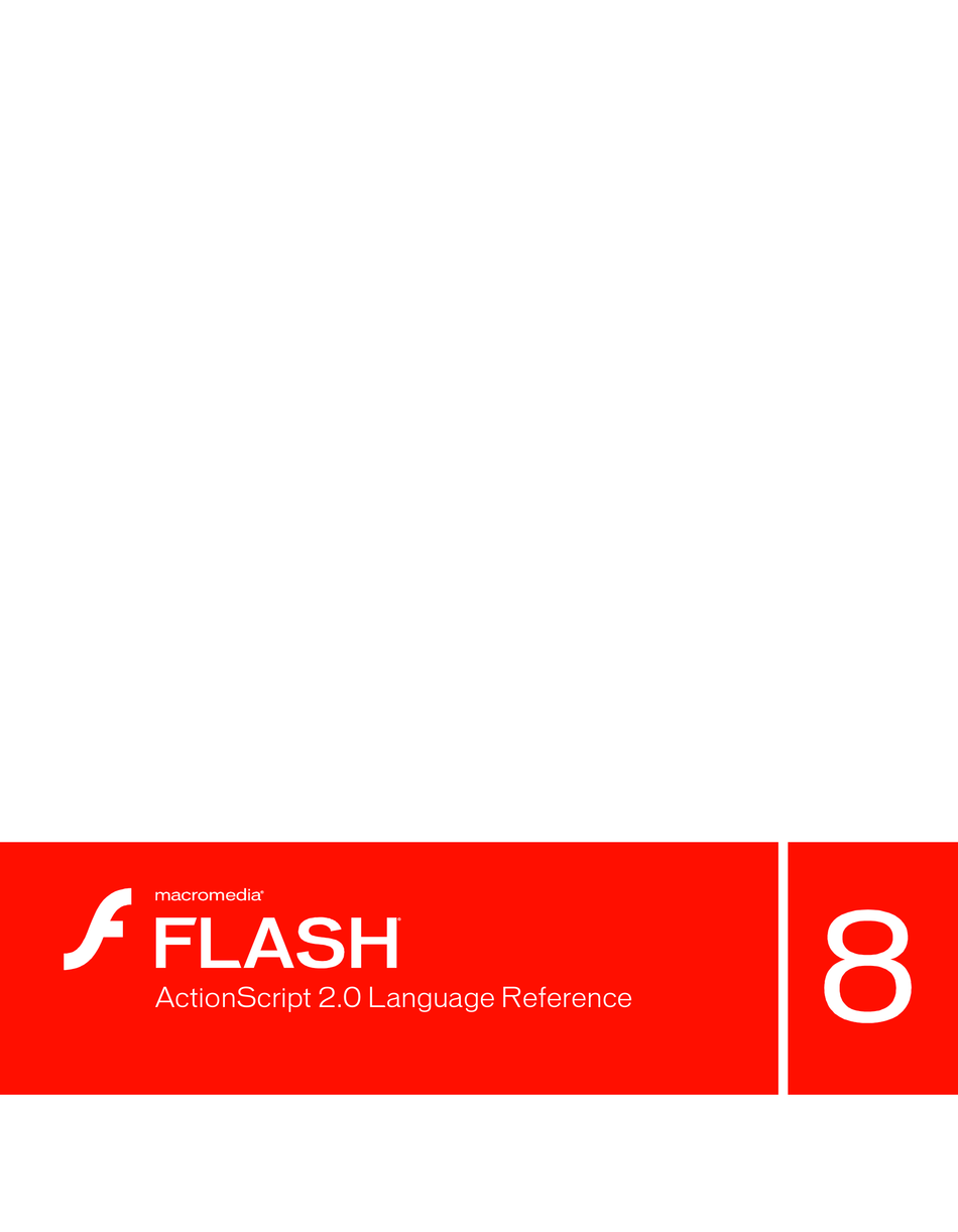 Macromedia Flash 8 Actionscript 2 0 Language Reference Pdf Download Manualslib