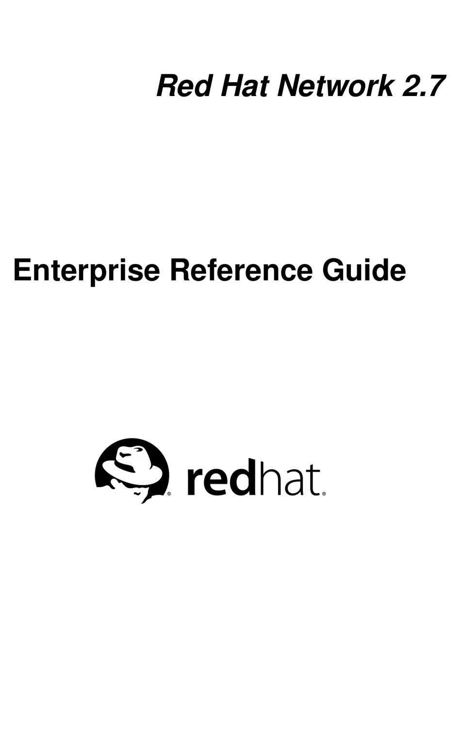 RED HAT NETWORK 2.7 - ENTERPRISE REFERENCE MANUAL Pdf Download | ManualsLib