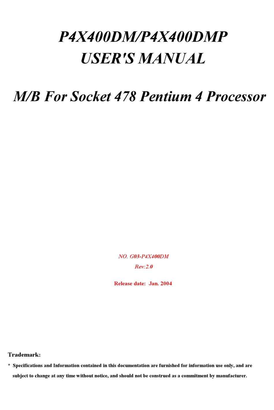 JETWAY P4X400DMR2A USER MANUAL Pdf Download | ManualsLib